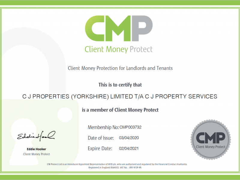 CMP Membership Certificate - CJ Property
